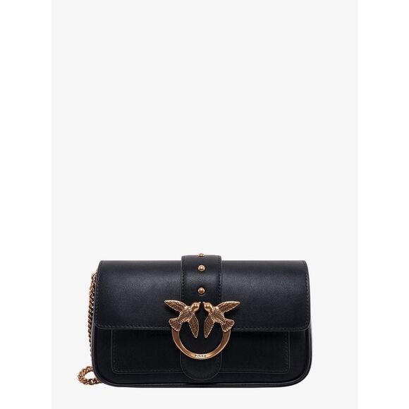 Pinko | Bags | Pinko Women Love One Pocket Leather Shoulder Bag With ...